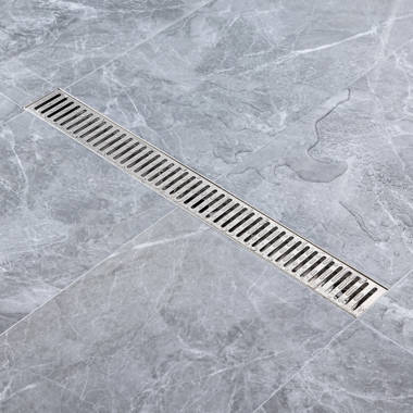 LUXE Linear Drains 3.19'' W Linear Grid Shower Drain | Wayfair